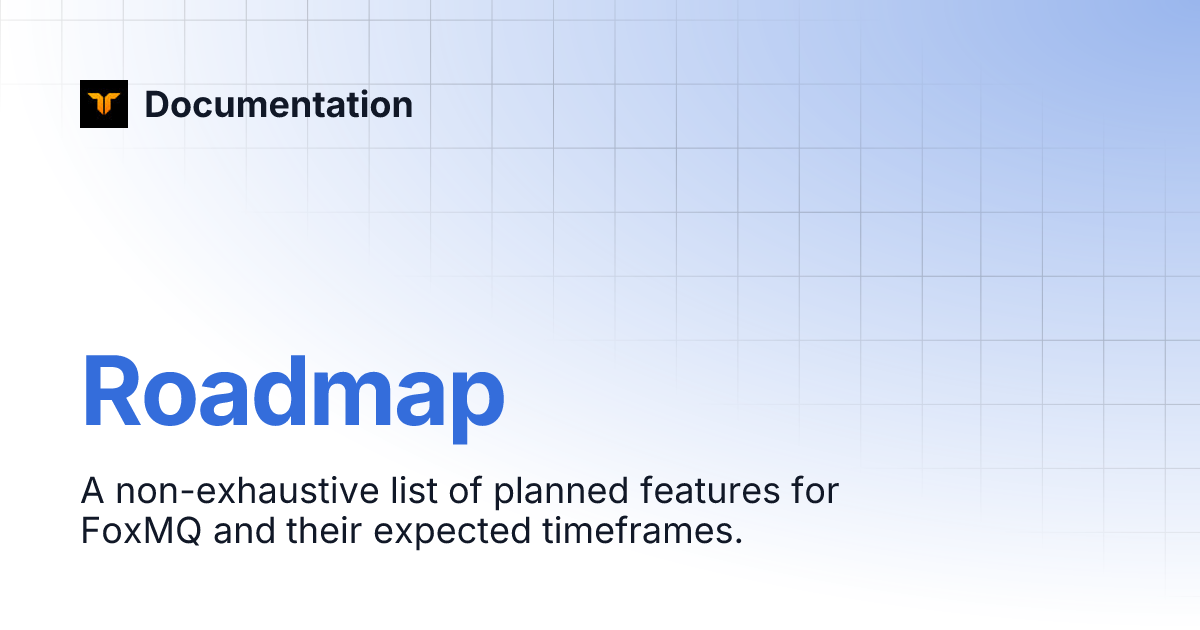 Roadmap | Documentation