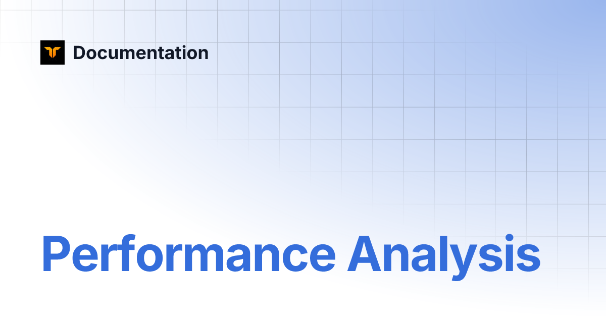 Performance Analysis | Documentation